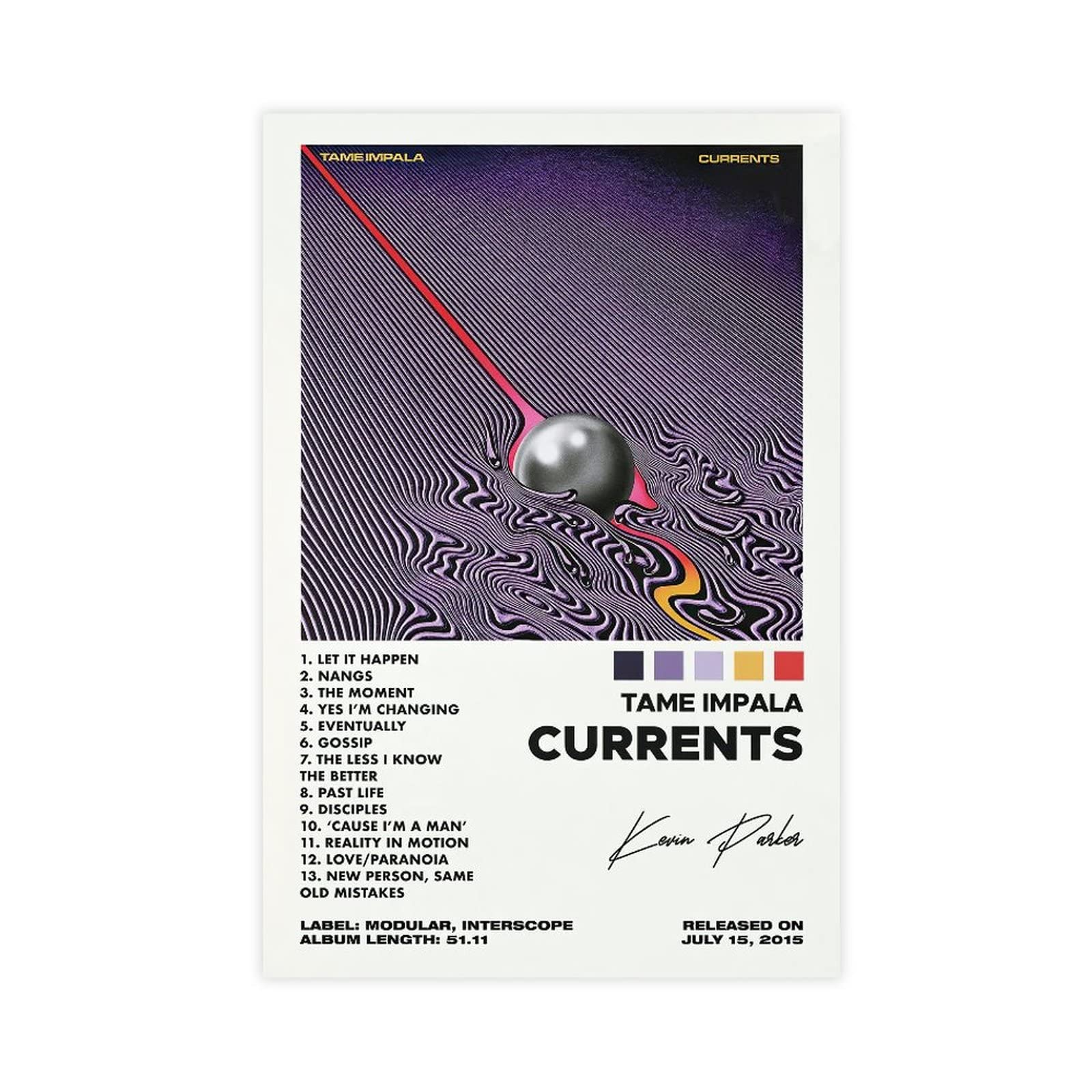 Buy Tame Currents Album Cover Canvas Music s Wall Art Decor Print s for ...