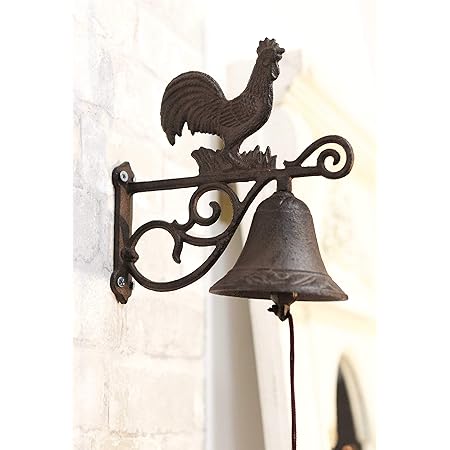 Amazon.com: Large Cast Iron Farmhouse Dinner Bell : Home & Kitchen