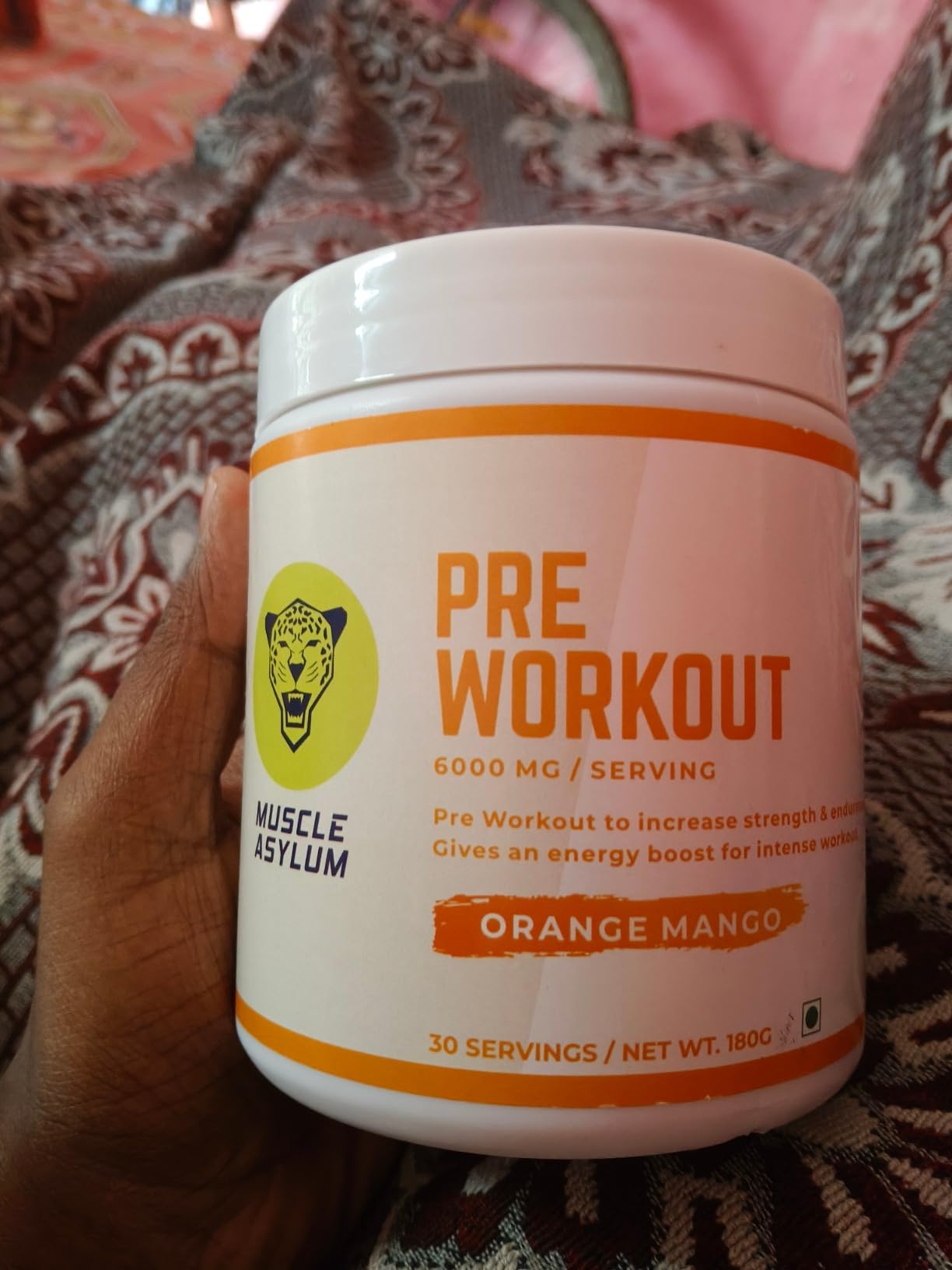 Muscle Asylum Pre-Workout Powder | 180g, 30 Servings | Fruit Punch ...