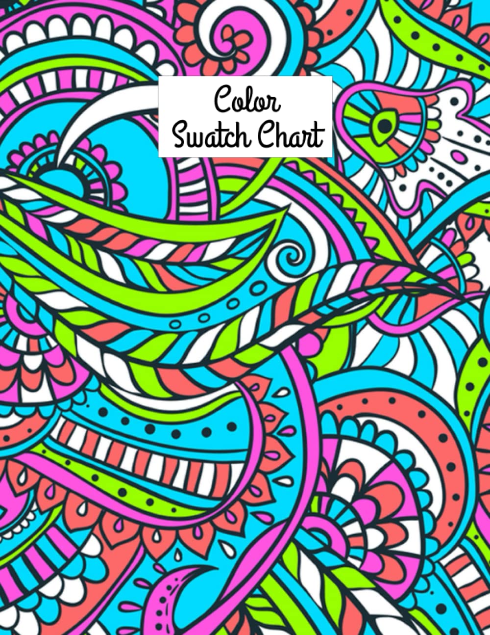 Buy Color Swatch Chart: 50 Single-Sided Color Charts Featuring 42 ...