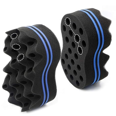 Amazon.com : RioRand Hair Sponge Magic Barber Twist Curl Brush Sponge ...