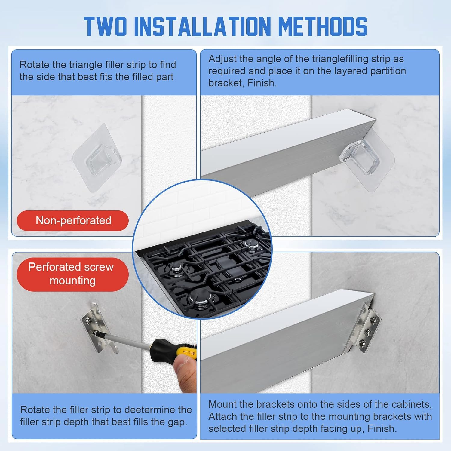 Snapklik.com : 30" Slide-in Range Rear Filler Kit W10113901A, Stove Gap ...