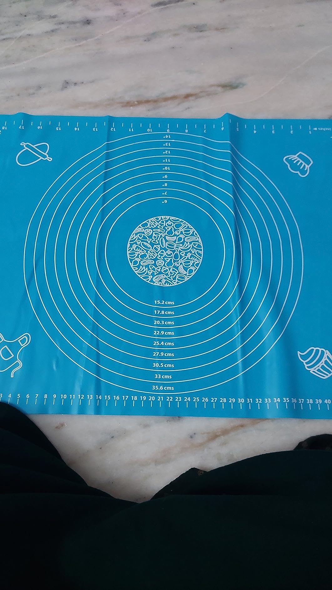 Buy APOPHIS Fondant Rolling Mat Silicone Baking Mat Sheet Chapati Mat ...