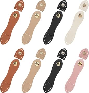 Amazon.com: Hariendny 8 Pack Leather Snap Buckles PU Leather Purse ...