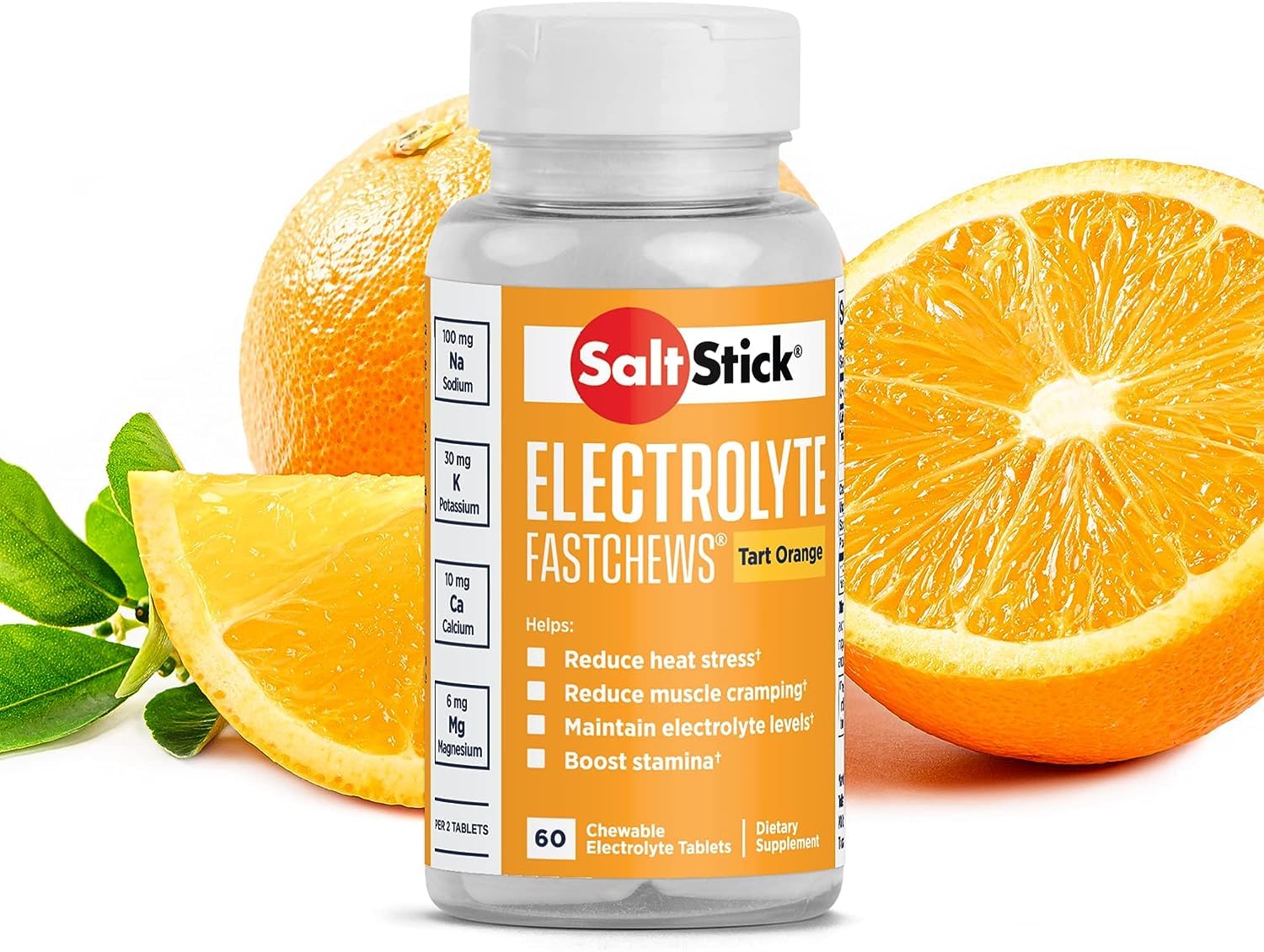 SaltStick FastChews Electrolytes – 60 Chewable Electrolyte Tablets ...