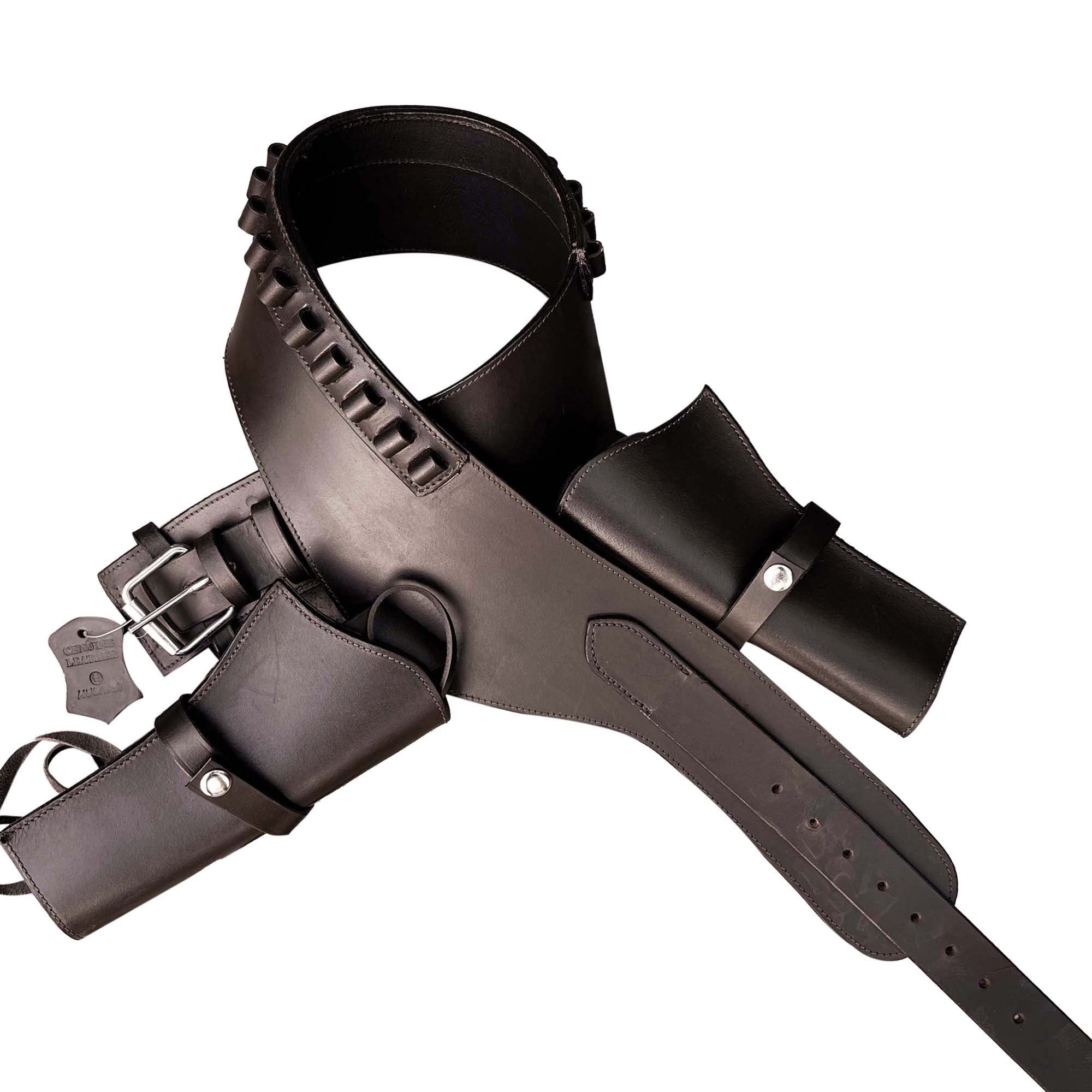 Amazon.com : Hulara Genuine Leather Western Gun Belt Concealed Carry ...