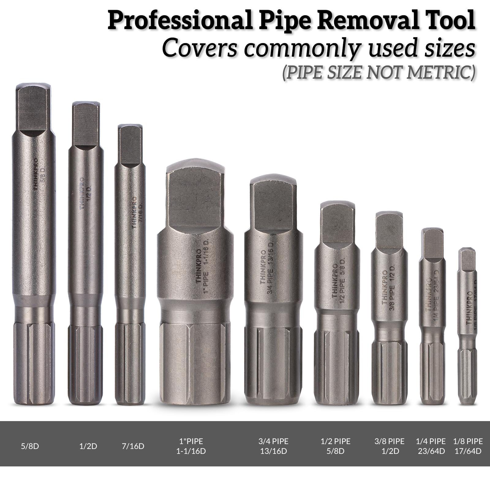 Snapklik.com : Thinkpro 9-Piece Pipe Extractor Set