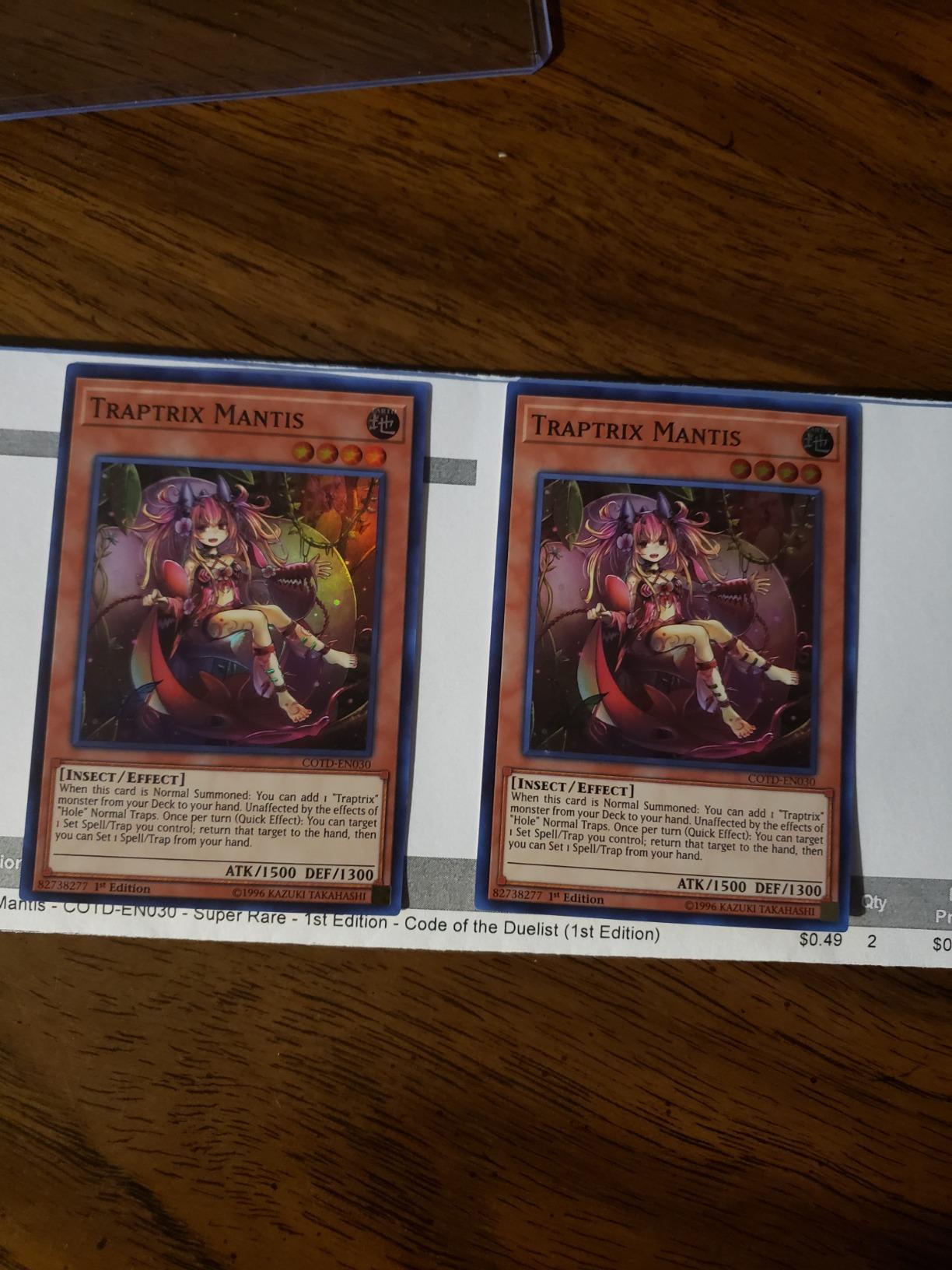 Amazon.com: Traptrix Mantis - COTD-EN030 - Super Rare - 1st Edition : Video Games