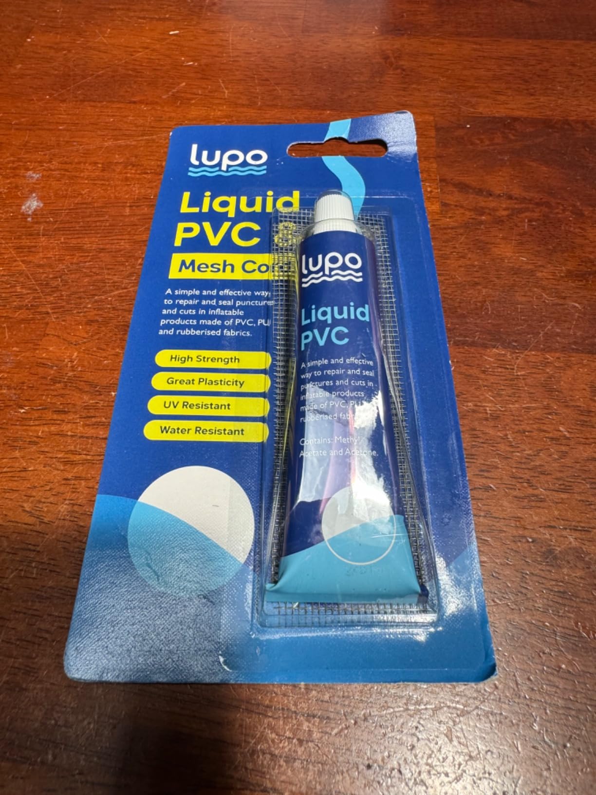 Amazon.com: Lupo Heavy Duty Liquid Vinyl Repair Patch with Reinforcing ...