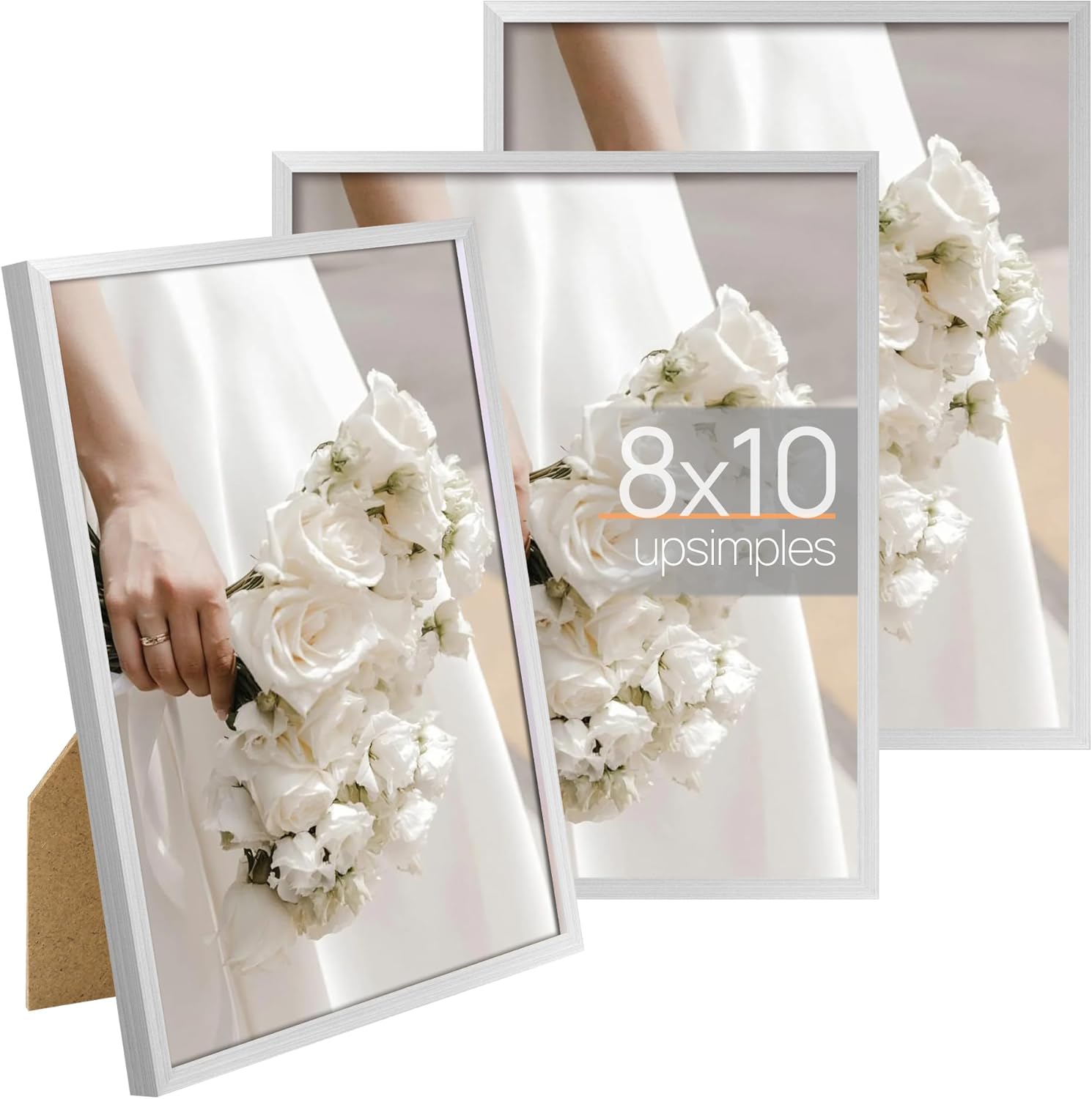 Amazon.com - upsimples 8x10 Picture Frame Set of 3, Made of High Definition Glass for 8 x 10 ...