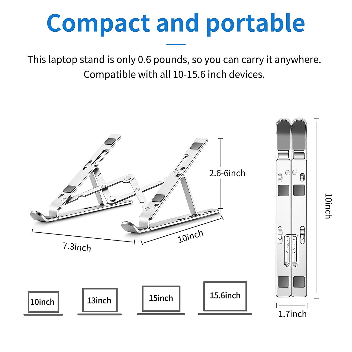 Buy Nistha Laptop Stand, Portable & Foldable Riser Computer Stand ...