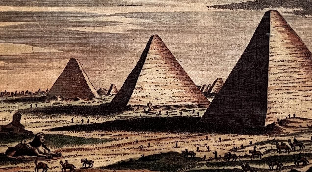 Egyptian Pyramids Painting