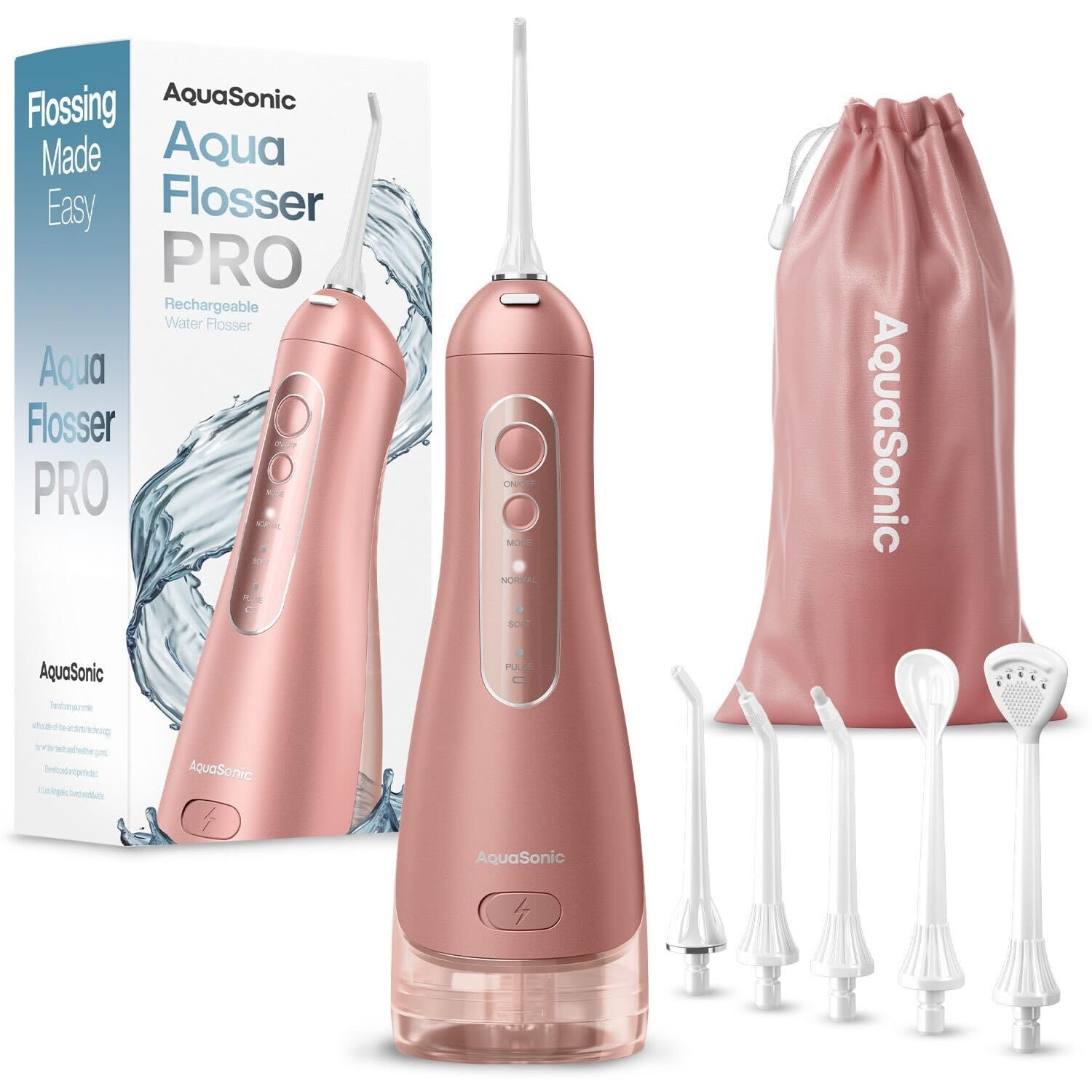 Aquasonic Aqua Flosser Pro | Professional Water Flosser With Large ...