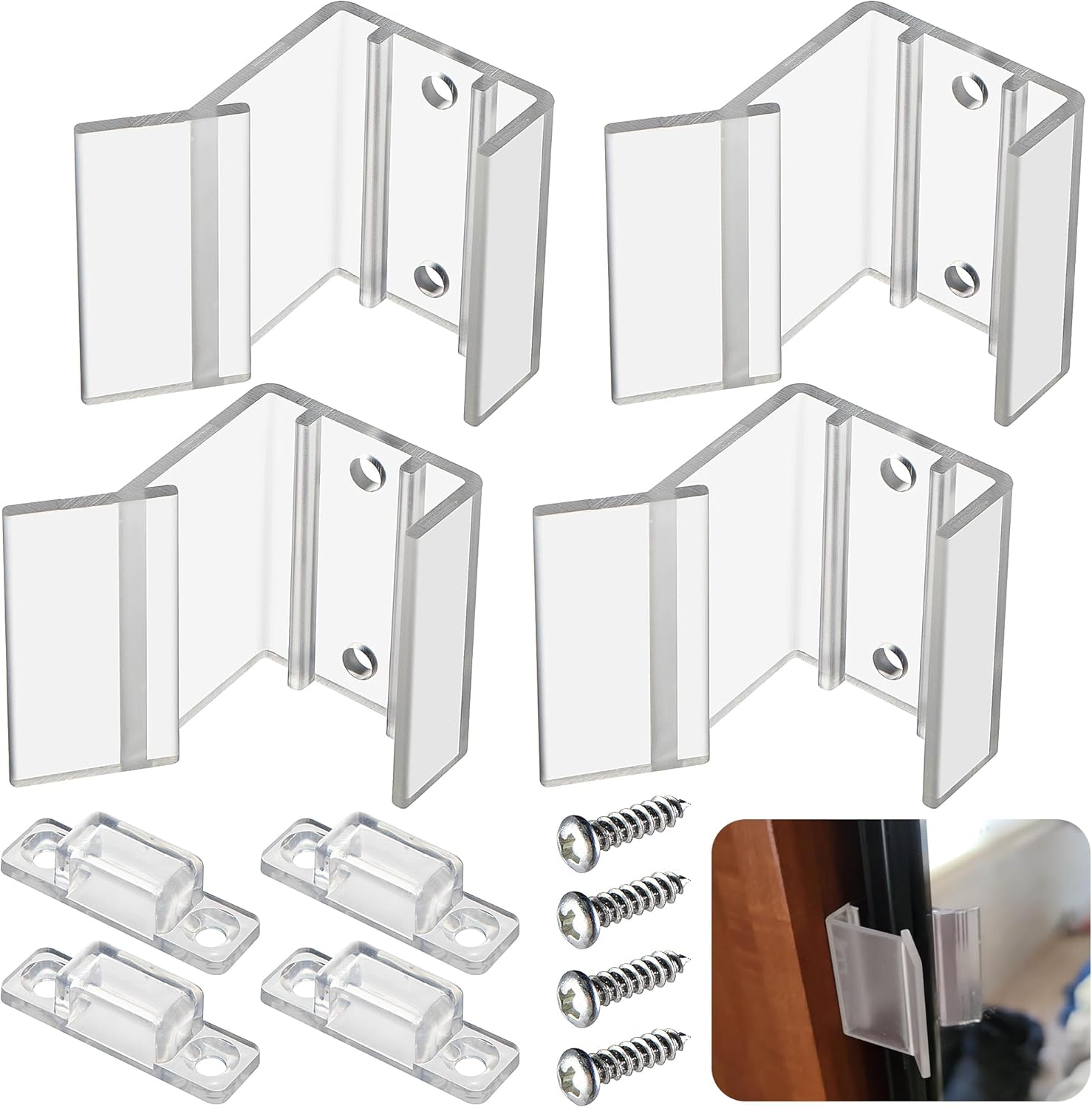 Amazon.com: RunNico 4PCS RV Sliding Mirror Door Latch,H527 Universal ...