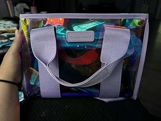 Amazon.com: Case-Mate Soap Bubble Large Tote Bag | Iridescent Shoulder Bag with Phone Pouch ...
