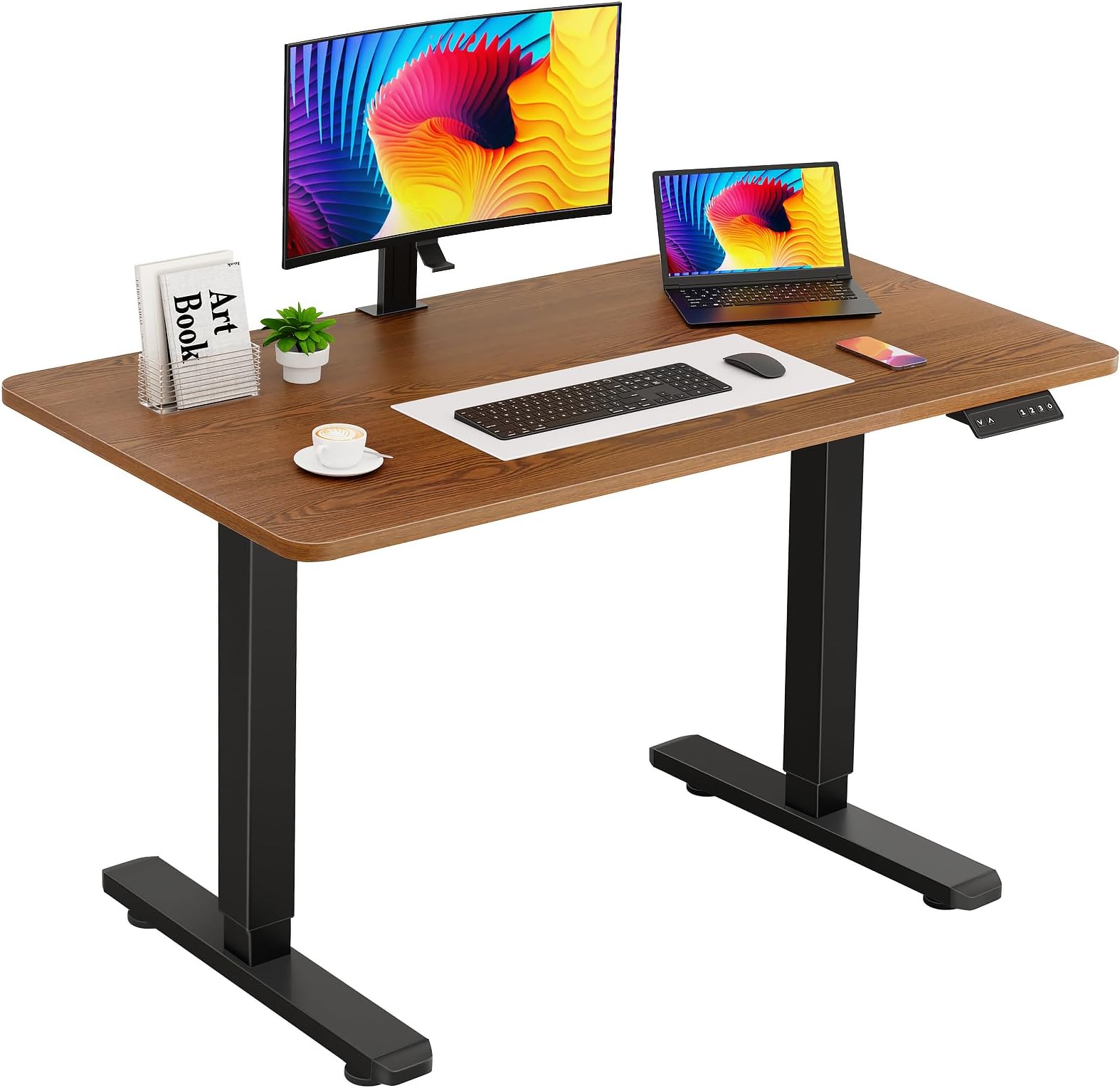 Escritorio Elevable PC Gamer Ajustable Altura Electrico Standing Desk ...
