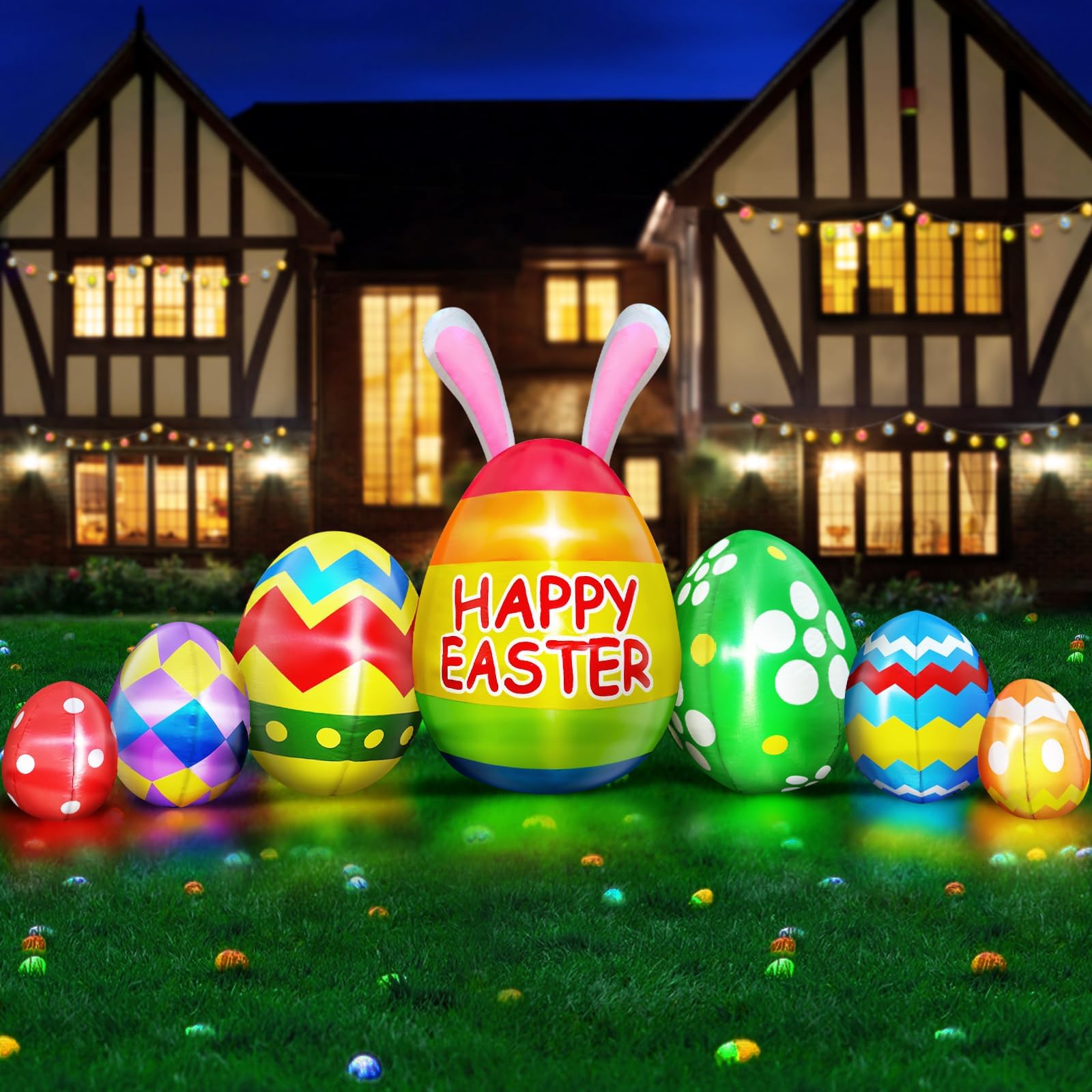Amazon.com: PullCrease 6ft Easter Inflatables Decoration He is Risen ...