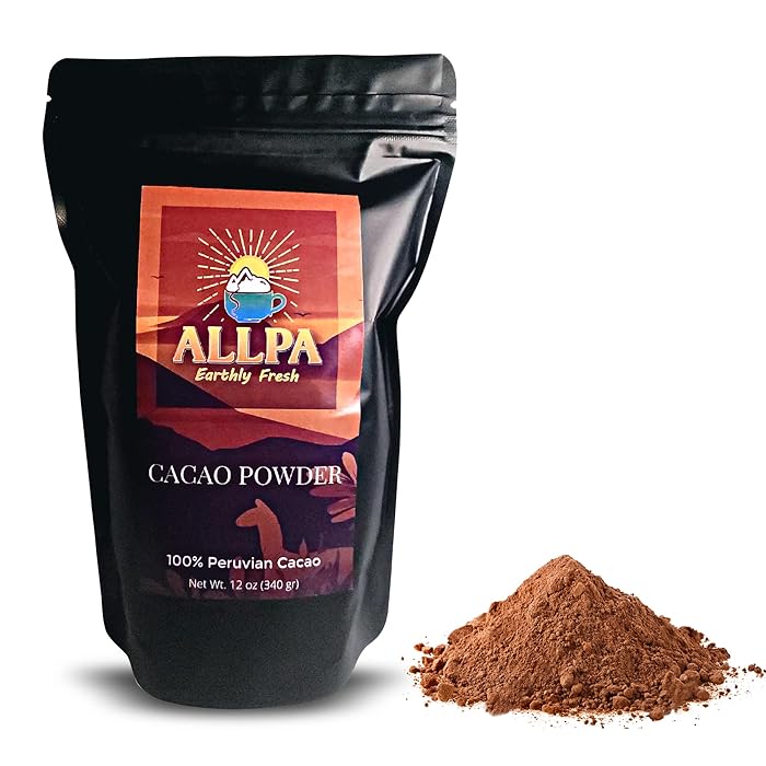 Buy Allpa Peruvian Cacao Powder 12 oz, Organic Cacao, Raw Peruvian ...