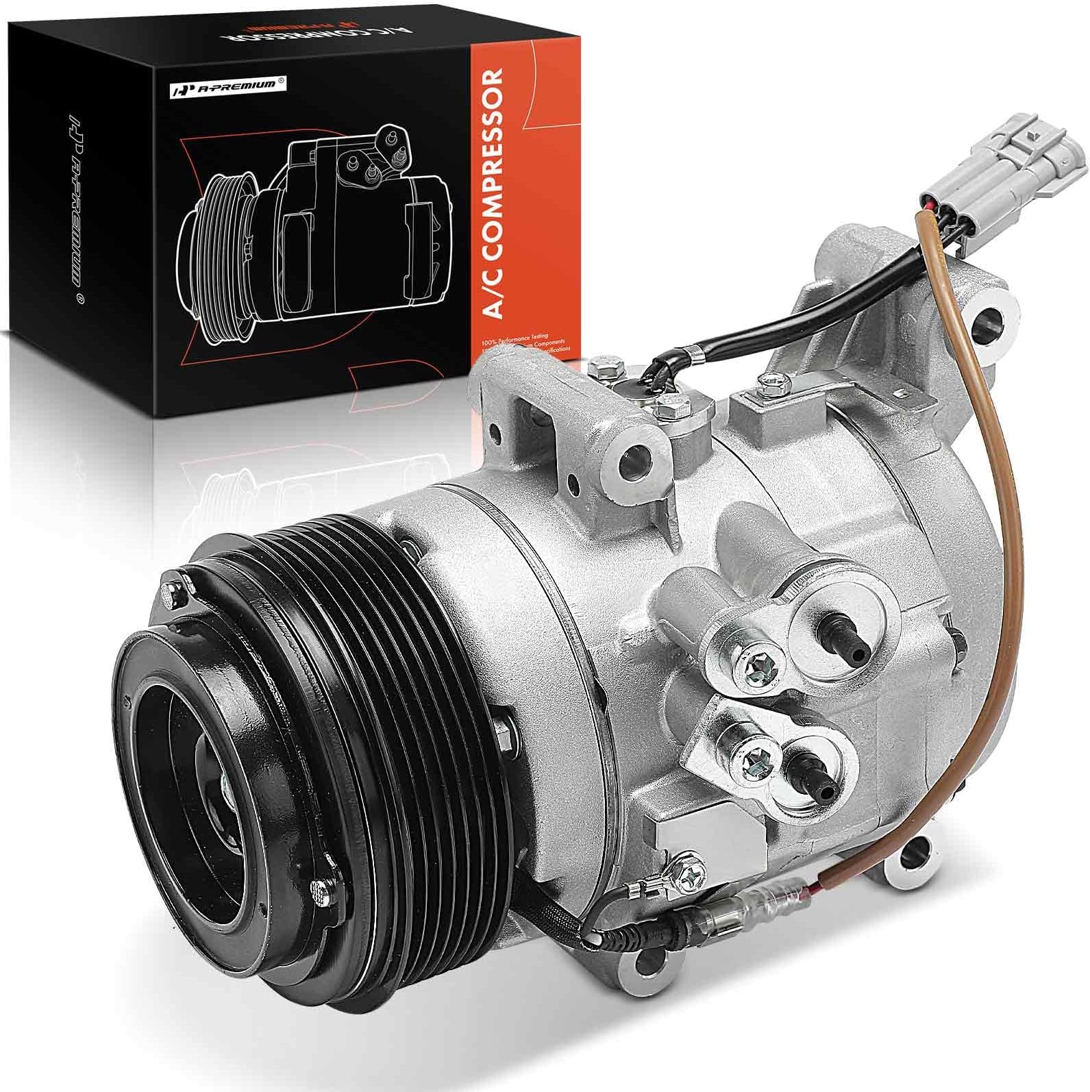 A-Premium Air Conditioner AC Compressor with Clutch Compatible with ...