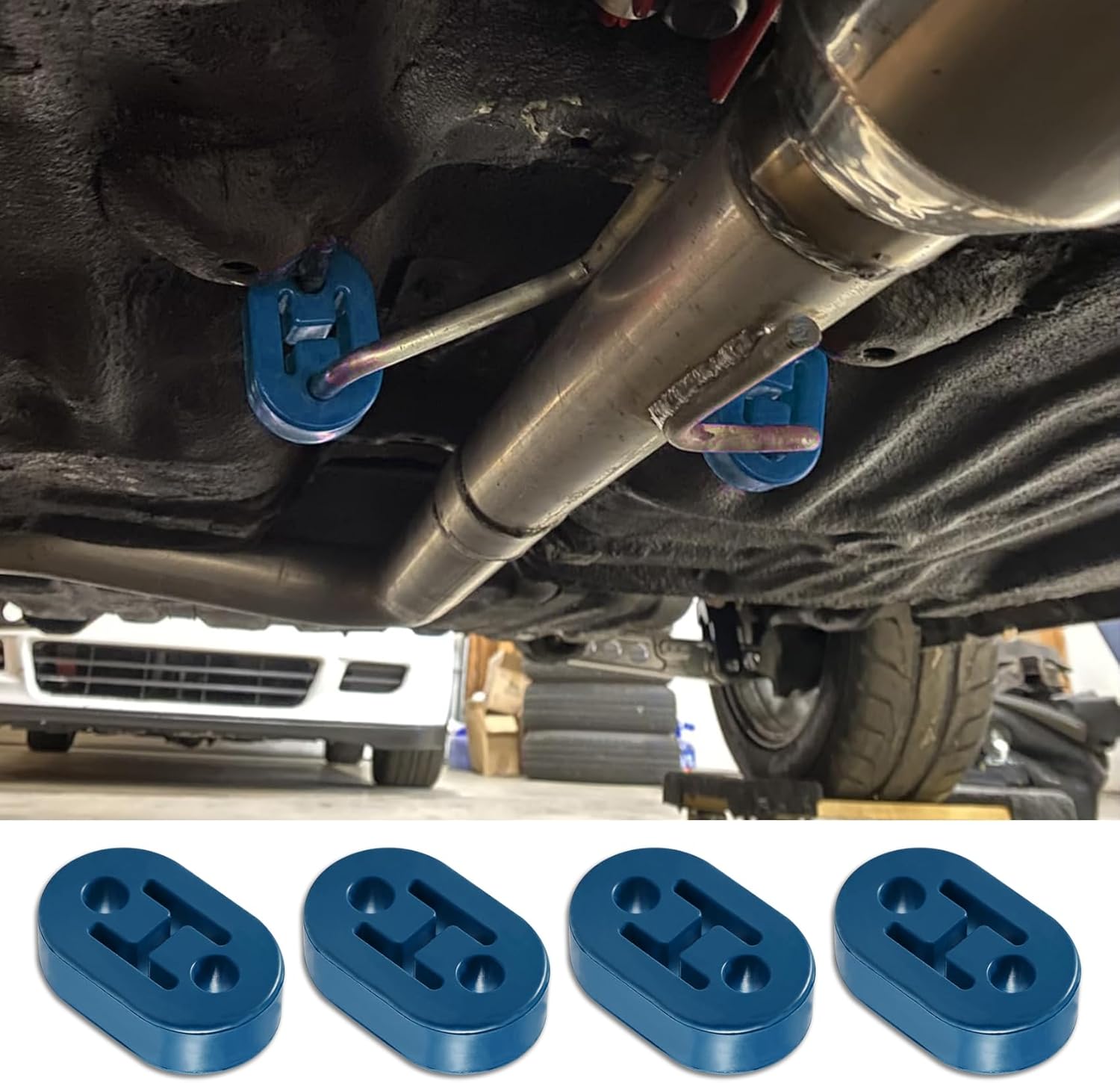 Amazon.com: CHRYMUM 4PCS Car Rubber Exhaust Hanger, Rubber Muffler ...
