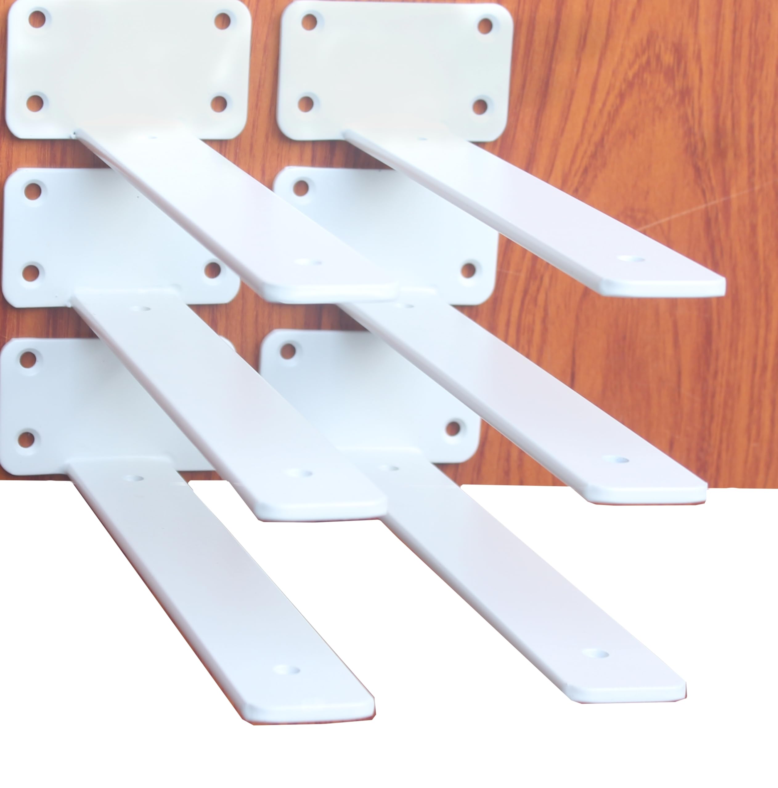 Amazon.com: 6 Pack - 14 inch White Hidden L Shelf Bracket (1/5 Inch ...