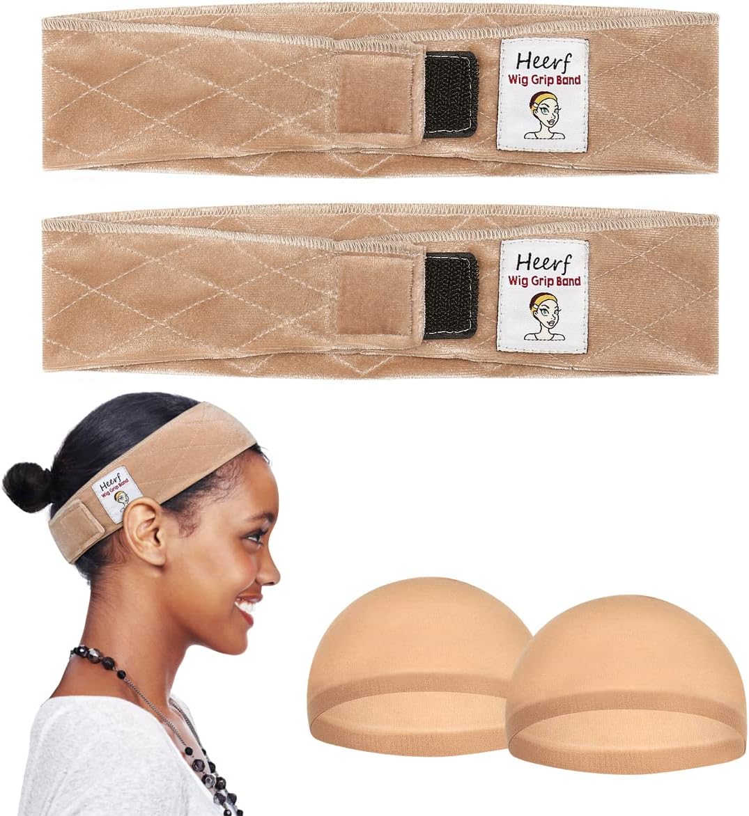 Amazon.com : Bamutu Wig Grip Headband for Women Adjustable Velvet Wig ...