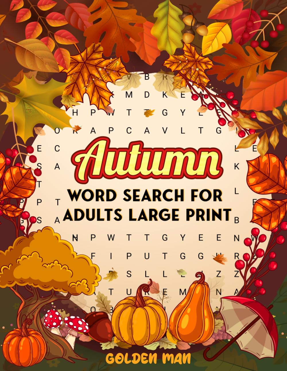 Amazon.com: Autumn Word Search Large Print: 1900+ Words Fall-Themed ...