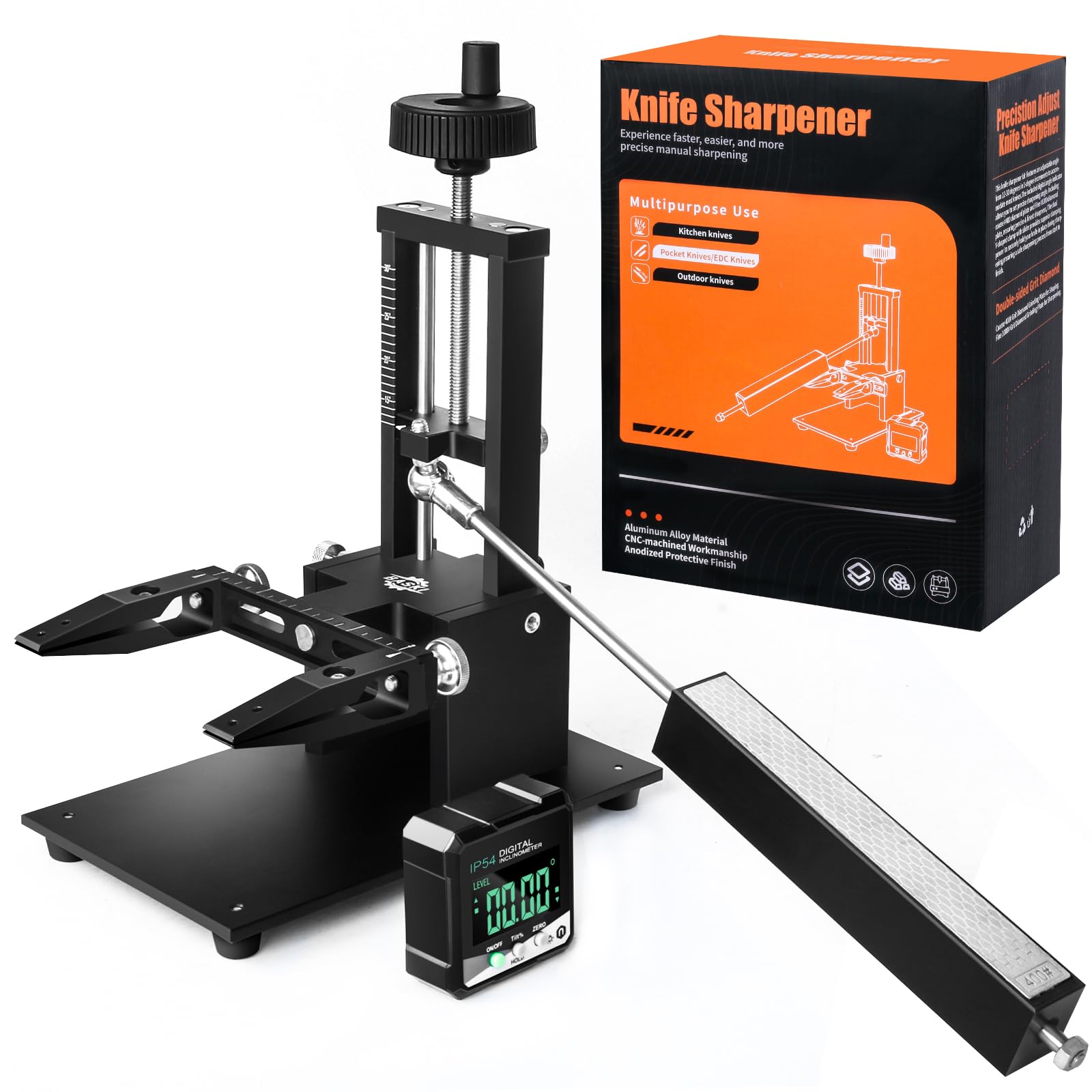 Precision Adjust Knife Sharpener, Guided Knife Sharpening System Kit ...