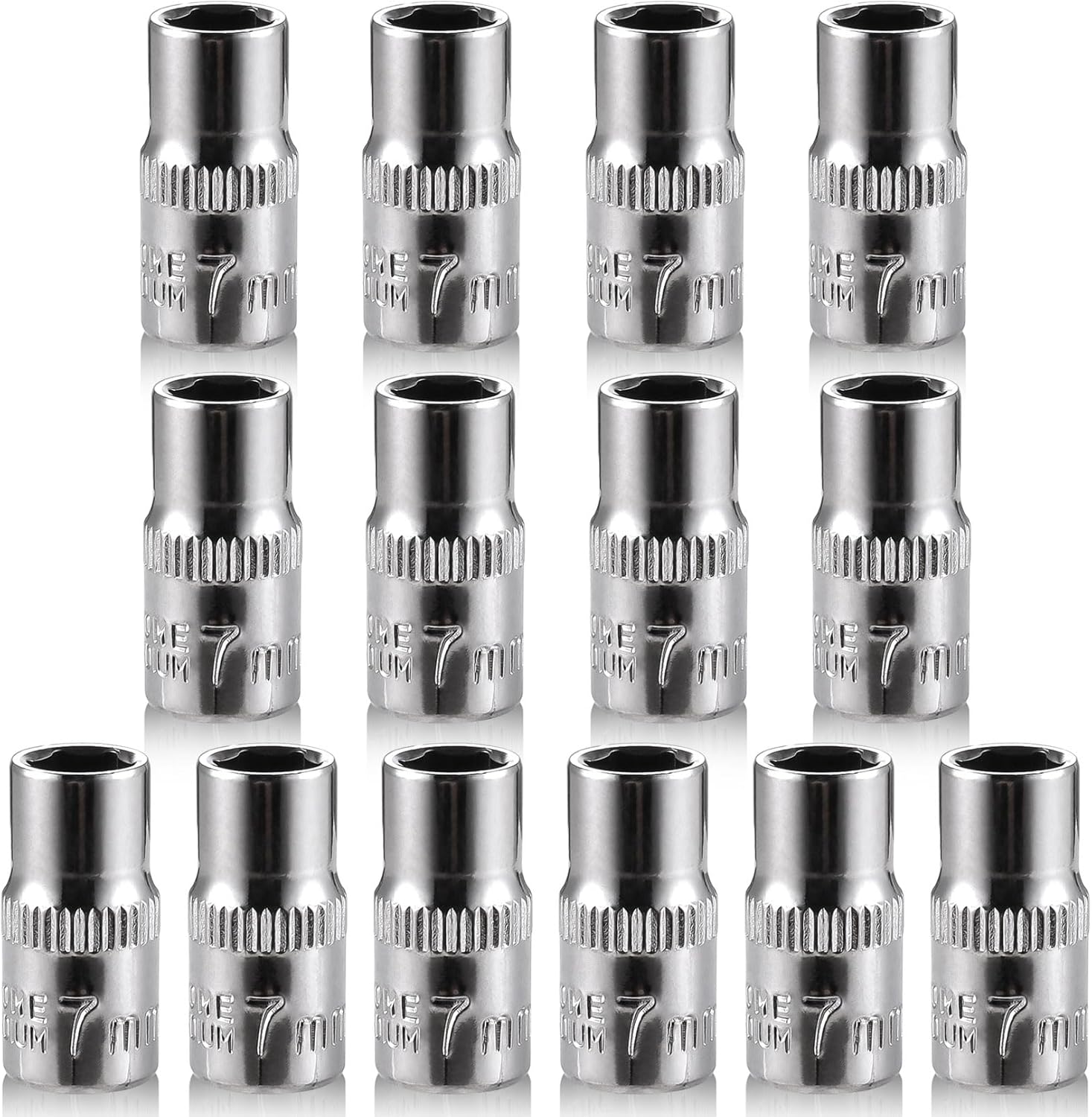 [13pcs] Durable 7mm Socket, 1/4 socket set,Shallow Socket 1/4 Inch ...