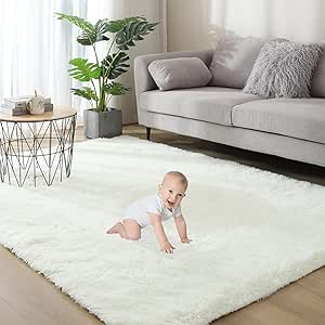 Gsogcax Rugs Living Room 5'x7' Super Soft Fluffy Area Rugs for Bedroom ...