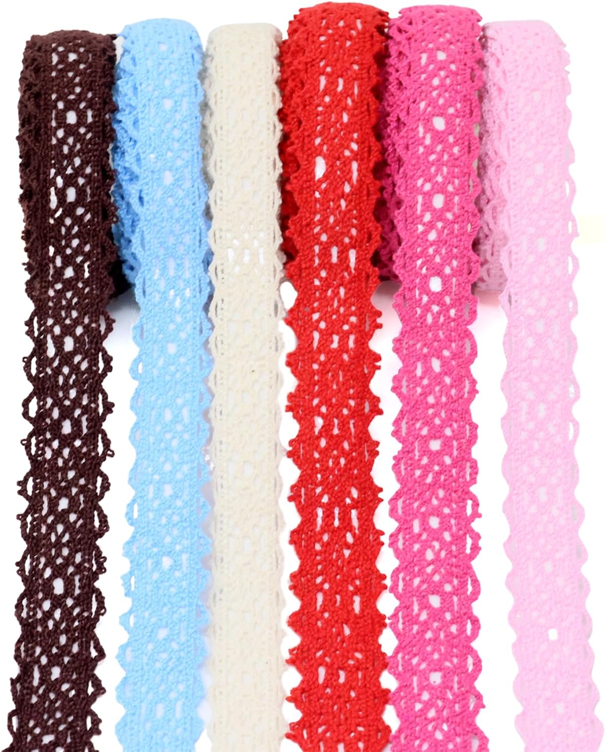 Amazon.com: Honbay 6 Rolls of Lace Tapes Fabric Trim Decorative Tapes ...