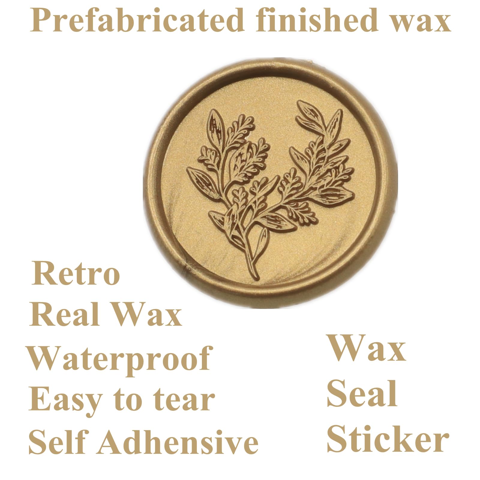 Snapklik.com : ONWINPOR 50 Pcs Self-Adhesive Prosecco Metallic Antique ...