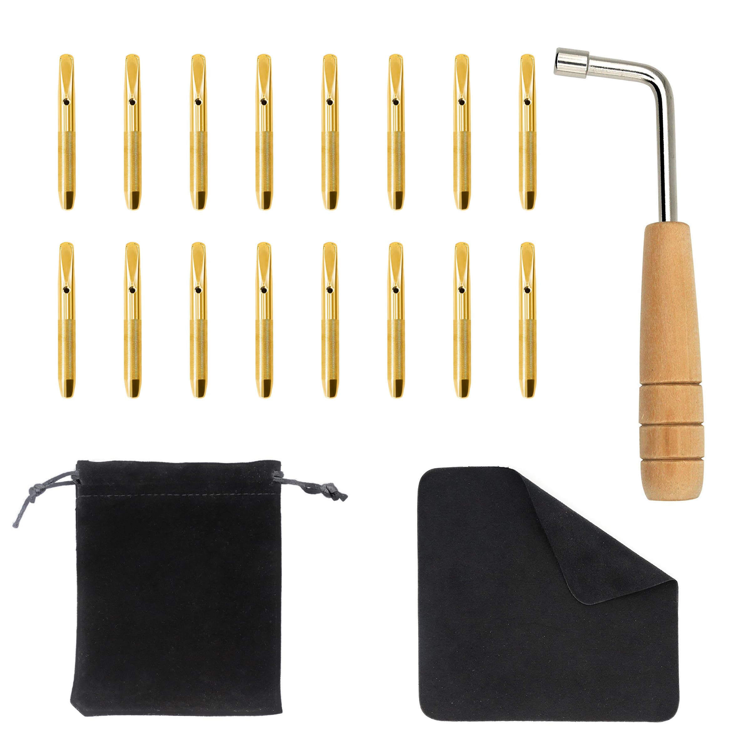 Snapklik.com : INKNOTE 16pcs Gold Tuning Pin Widely For Lyre Harp ...