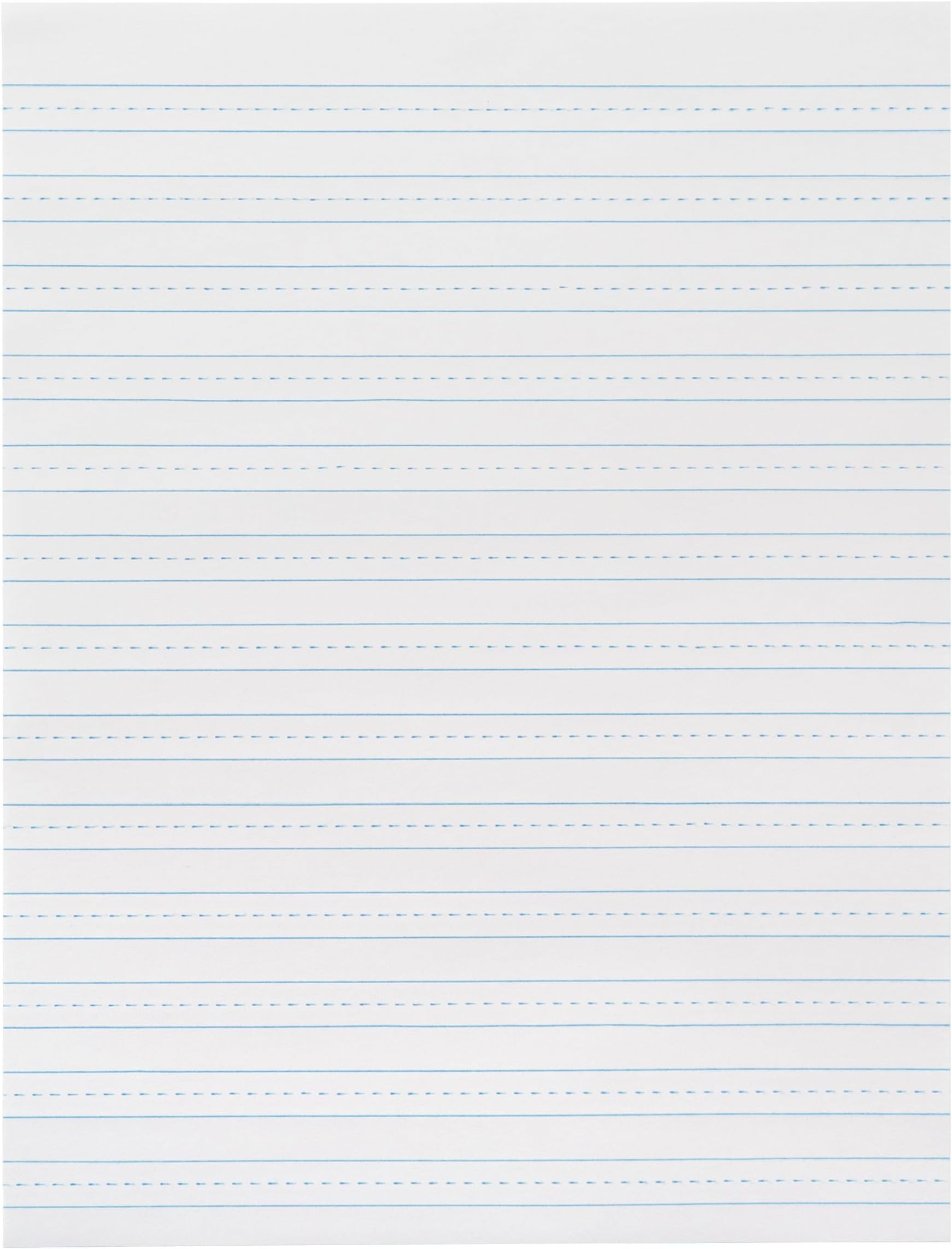 Amazon.com: School Smart Skip-A-Line Filler Paper, Un-punched, No ...