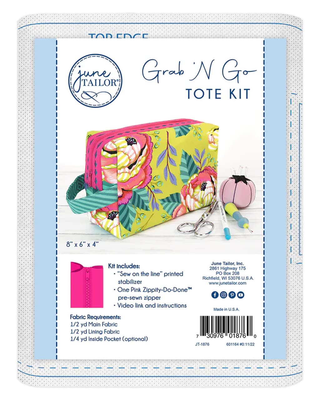 June Tailor Grab N Go Tote Kit - JT-1876 - Quilt As You Go 2023 ...