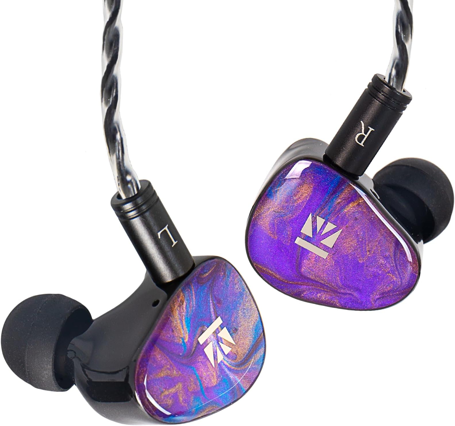 Amazon.com: KBEAR KB02 Colorful Resin Shell in Ear Monitor Headphones, Bone Conduction Dynamic ...