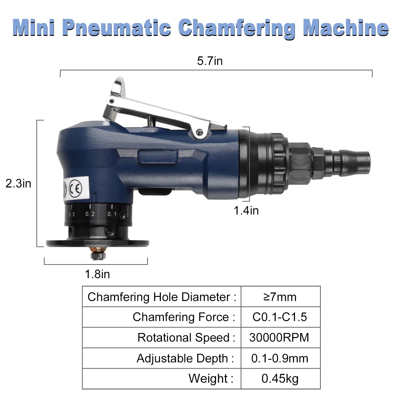 Snapklik.com : 2 In 1 Air Chamfer Tool,Mini Pneumatic Chamfering Tool ...