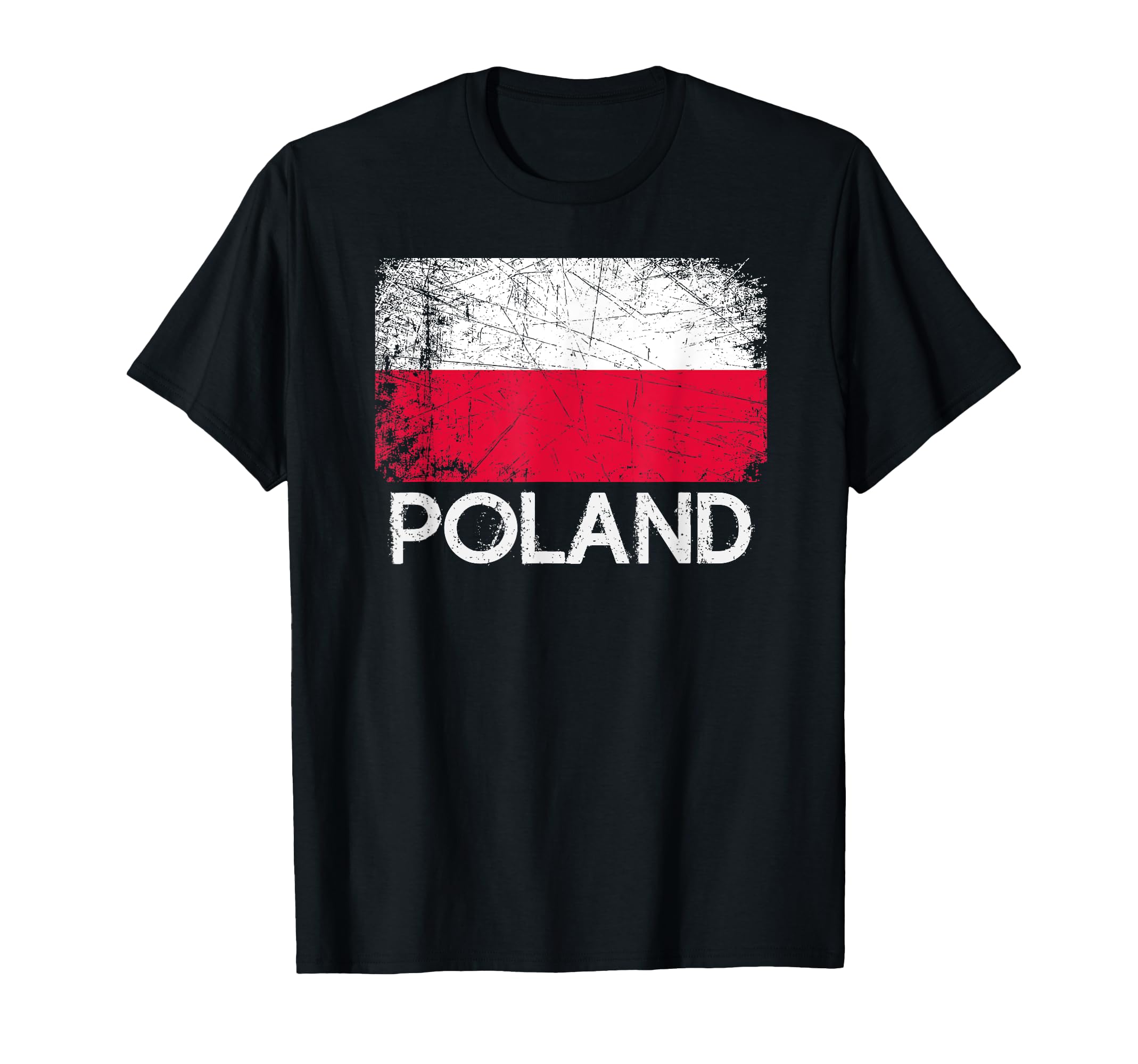 Amazon.com: Polish Flag | Vintage Made In Poland Polska Gift T-Shirt ...