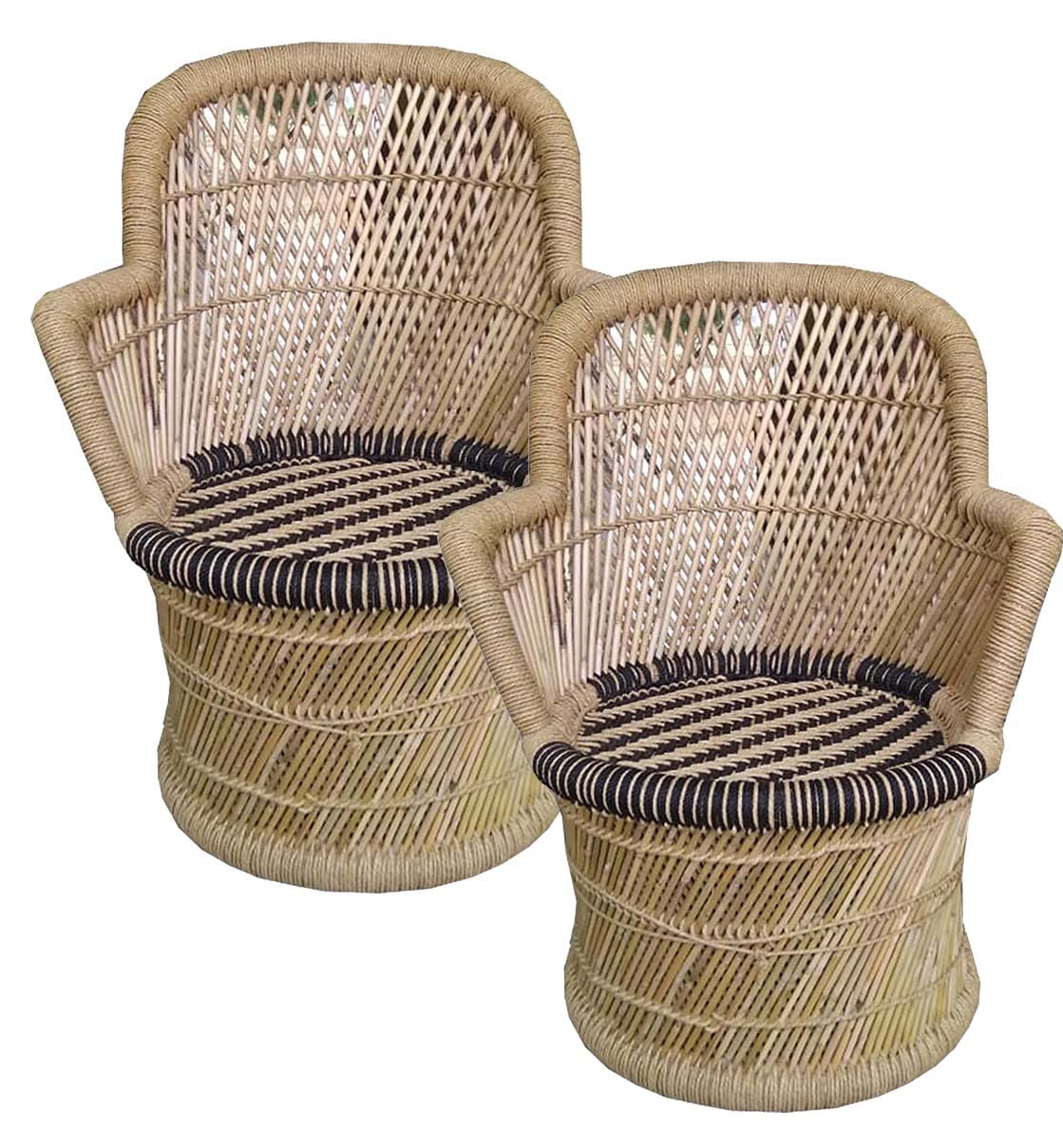 CHANDNI ENTERPRISES ! Pure Natural and Handmade Bamboo Mudda Chair with ...