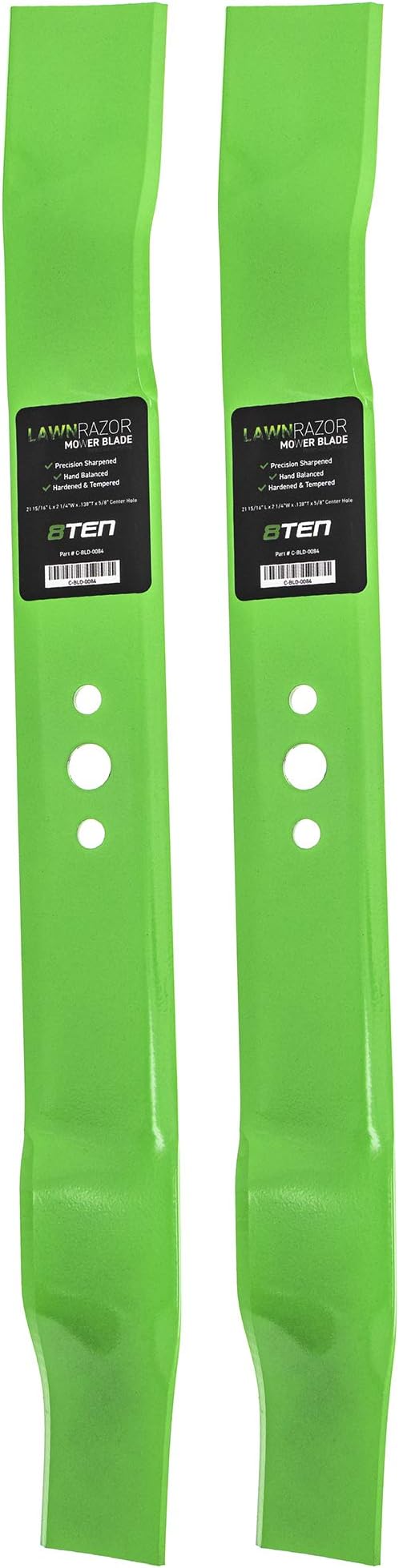 Amazon.com : Autsurles Lawn Mower Blades 2 Pack Toothed Mulching ...