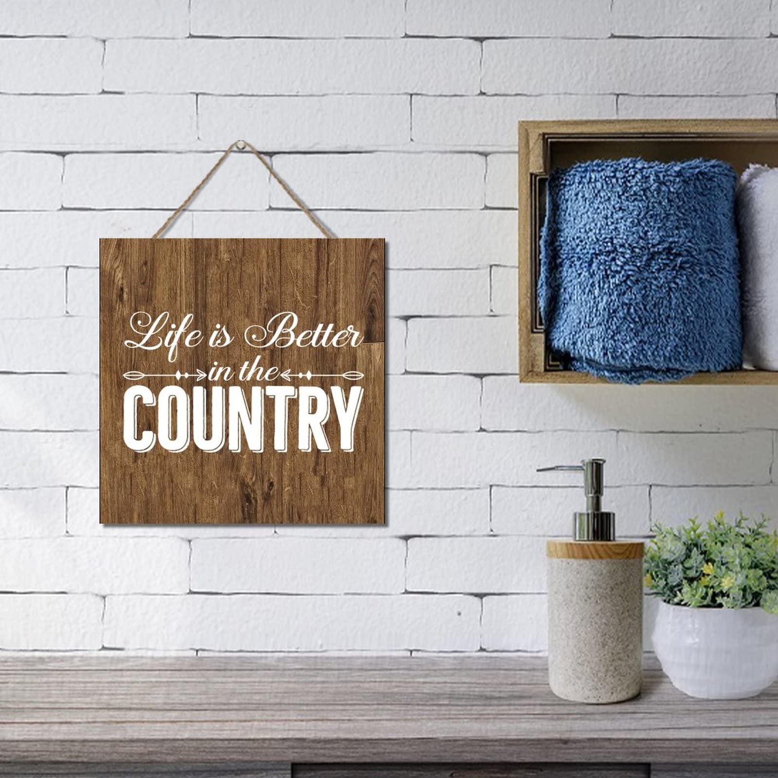 Country Farm Signs Wood Walls Of Wisdom | Large Wall Art Murals