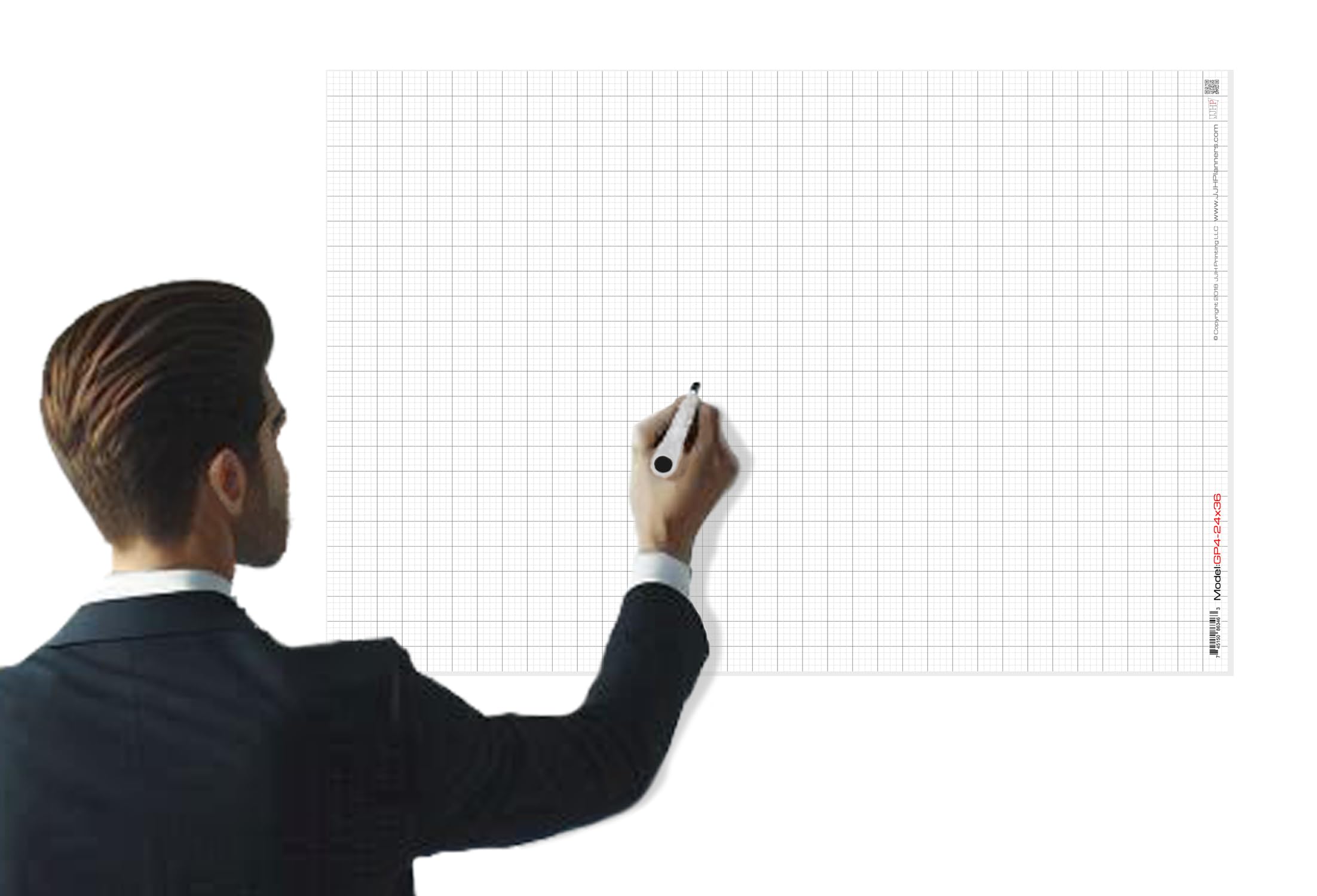 Amazon.com: JJH Planners - Laminated - 24" x 36" - Large Graph Paper 1 ...