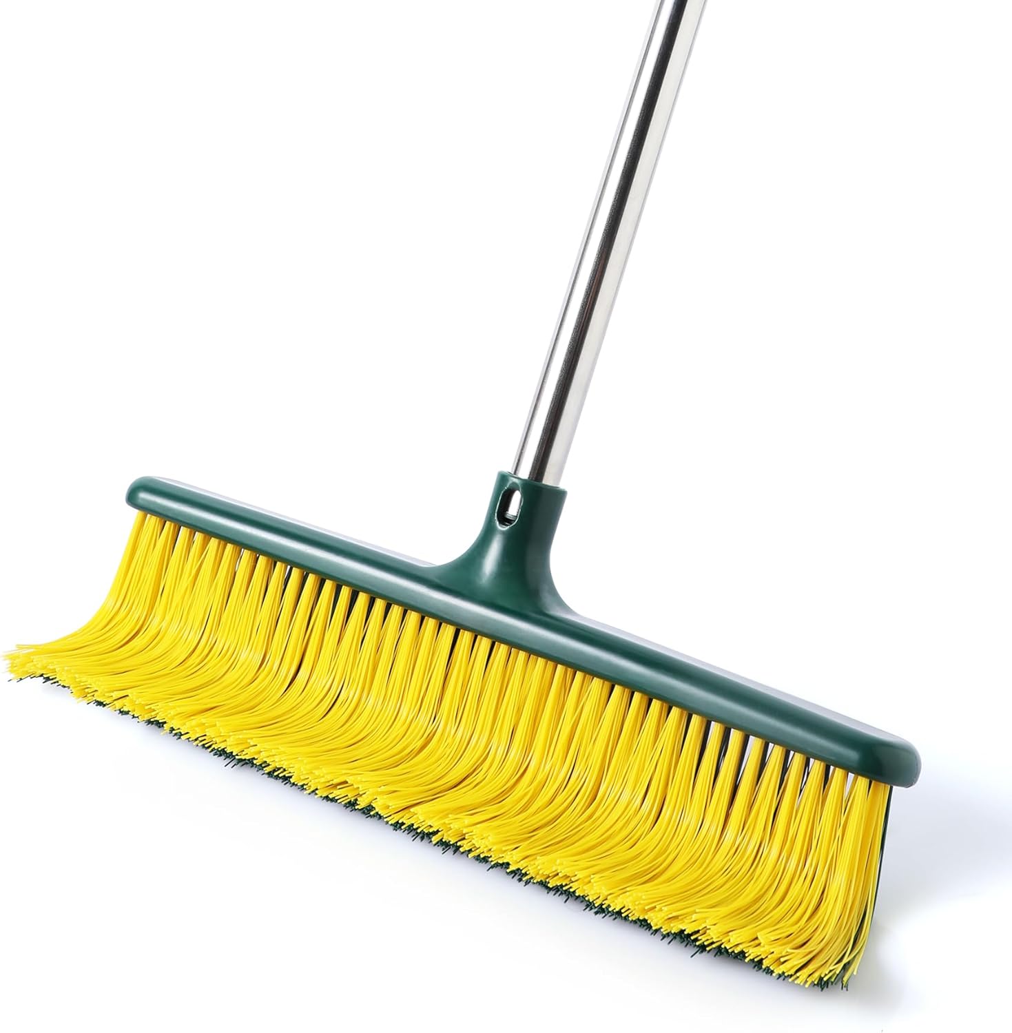 Amazon.com: Yocada Heavy Duty Outdoor Broom Commercial Broom Garden Leaf Rake with Curved ...