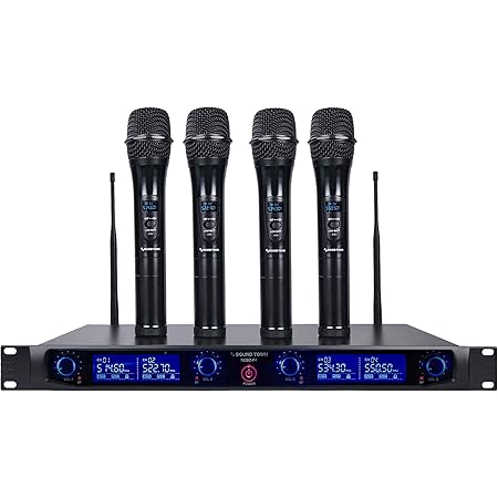 Amazon.com: AMK Wireless Microphone System with Echo, UHF Dual Wireless ...