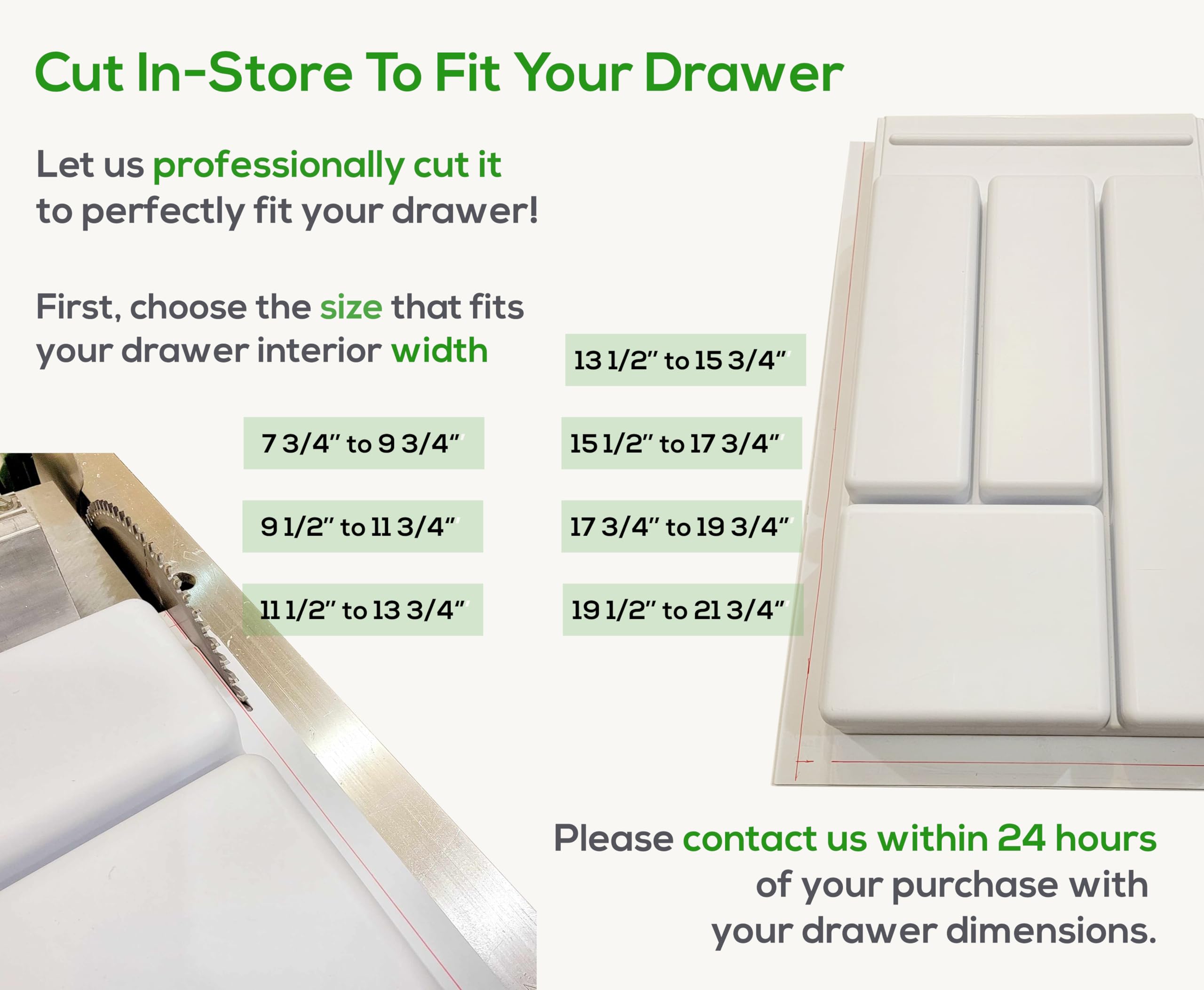 Drawer Divider RICHELIEU Custom Cut Kitchen Drawer Organizer ...