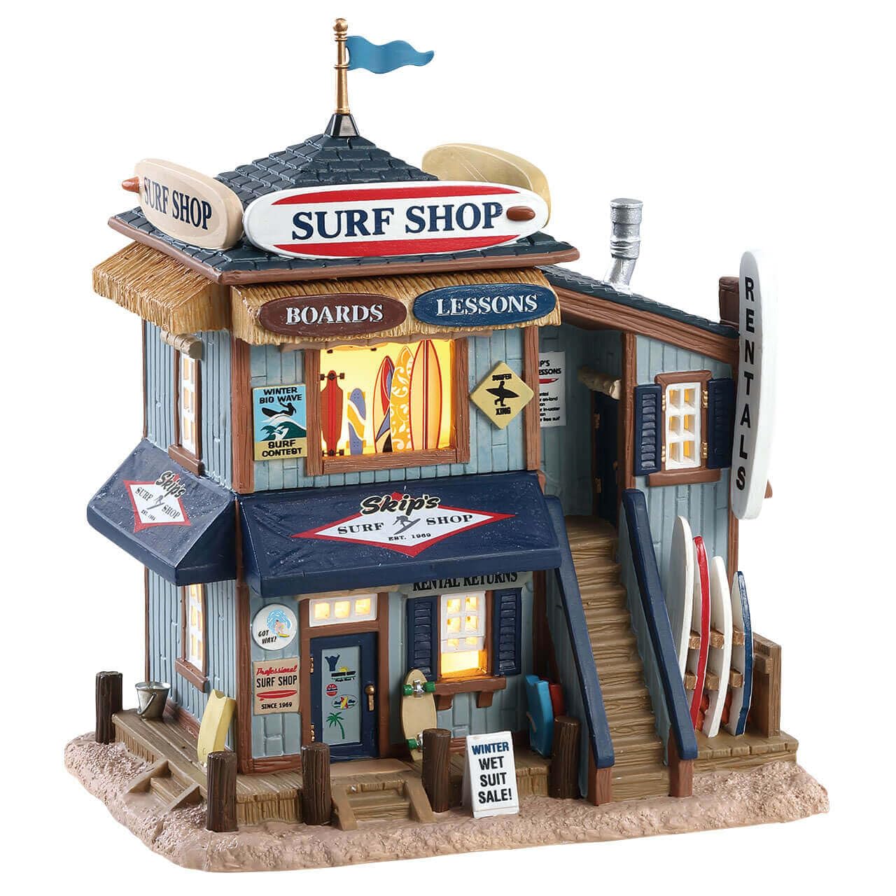 Amazon.com: Lemax Skip's Surf Shop #85339 : Home & Kitchen