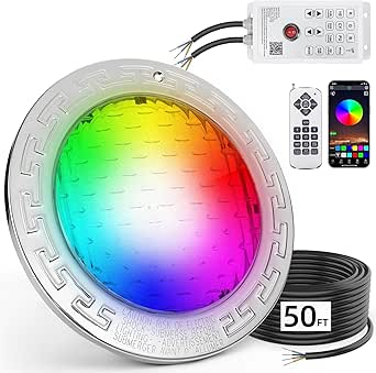 TEPU 10 Inch Inground Pools Color Changing LED Pool Light, for 10 Inch ...