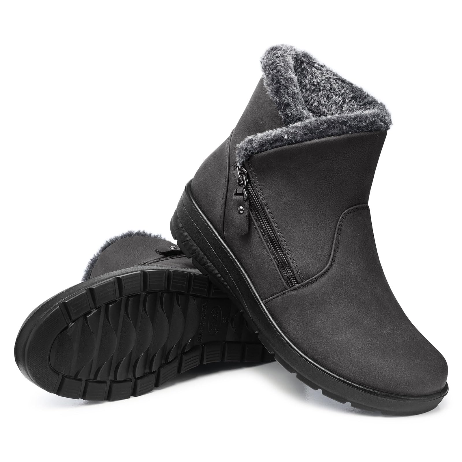 SWQZVT Winter Ankle Boots for Women: Waterproof Snow Boots for Women ...