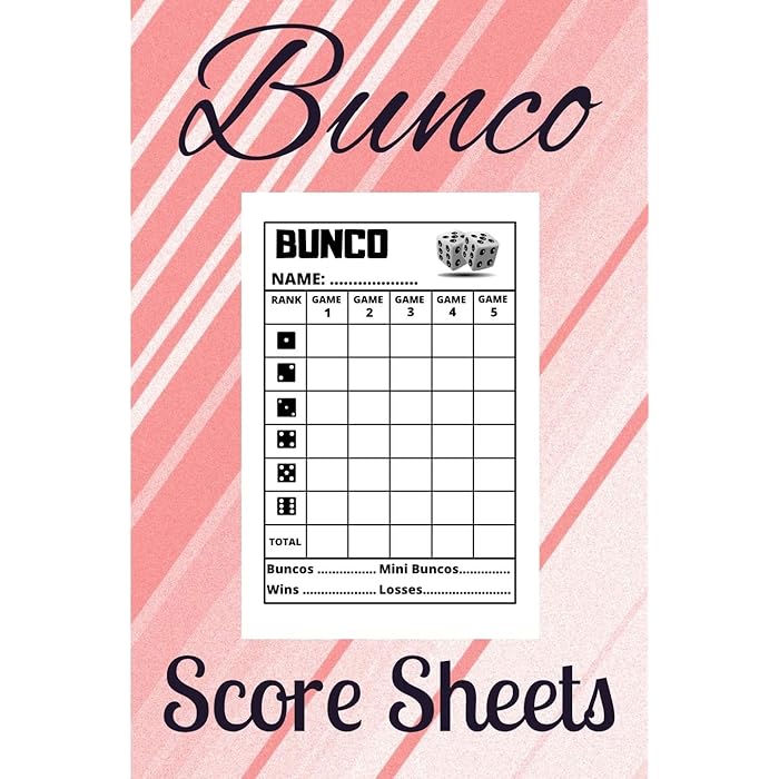 Buy Bunco Score Sheets: 120 pages large number of pages, to enjoy more ...