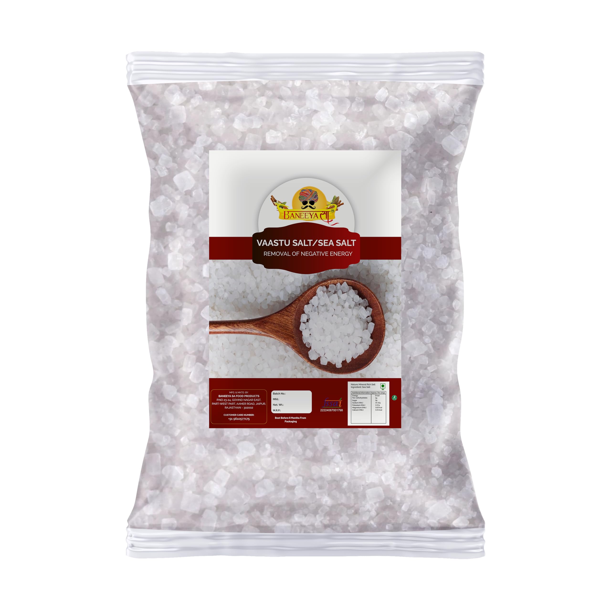 Baneeya Sa Sapta Sindhu Indian Sea Salt | Mota Namak | Natural Hand ...
